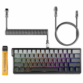Coiled Keyboard Cable C01 Durable Flex Clean Setup – MAMBASNAKE
