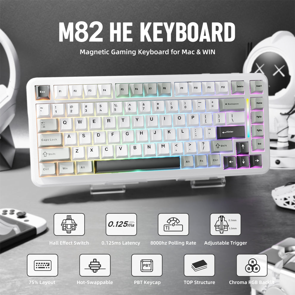 M82 HE: 75% Magnetic Gaming Keyboard with 8Khz Response – MAMBASNAKE