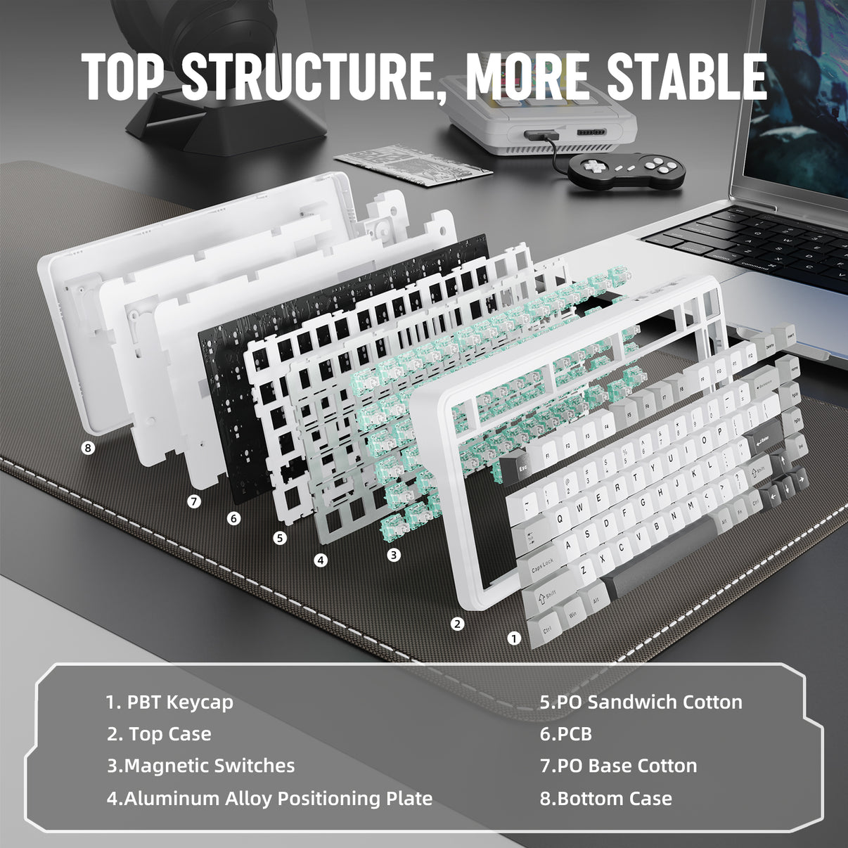 M82 HE: 75% Magnetic Gaming Keyboard with 8Khz Response – MAMBASNAKE